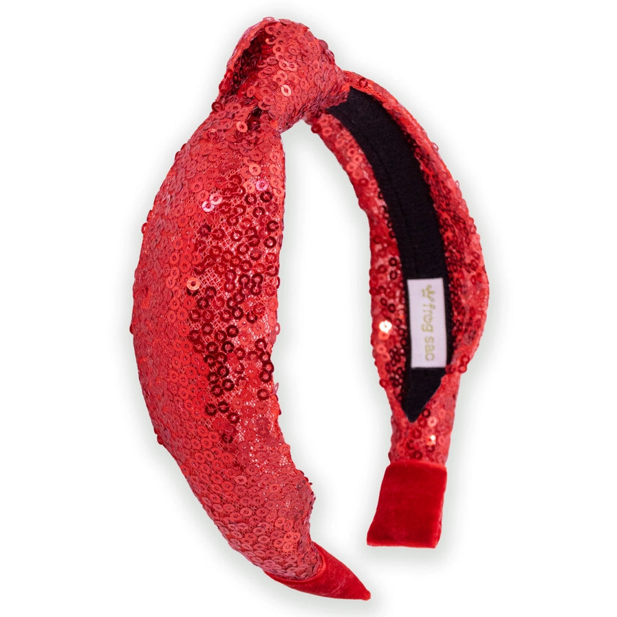 Red Sequin Knot Headband – Kindilu